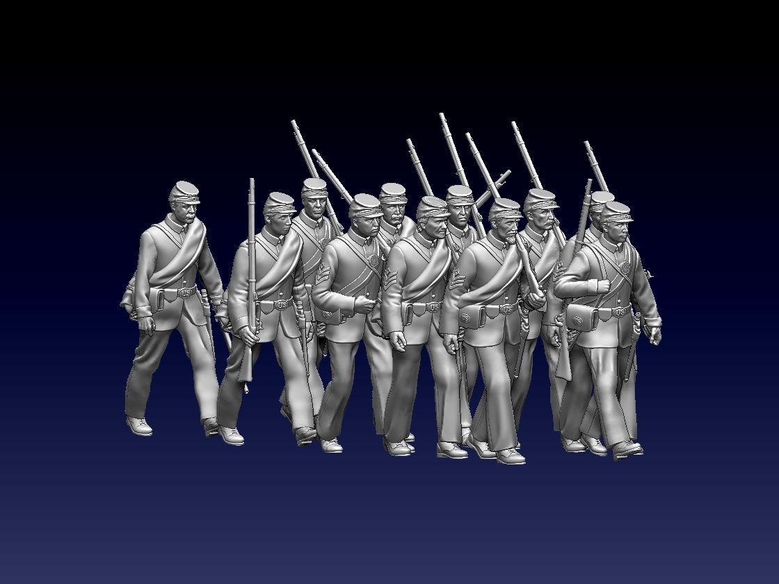 Soldiers Union us civil war 3D model 3D printable | CGTrader