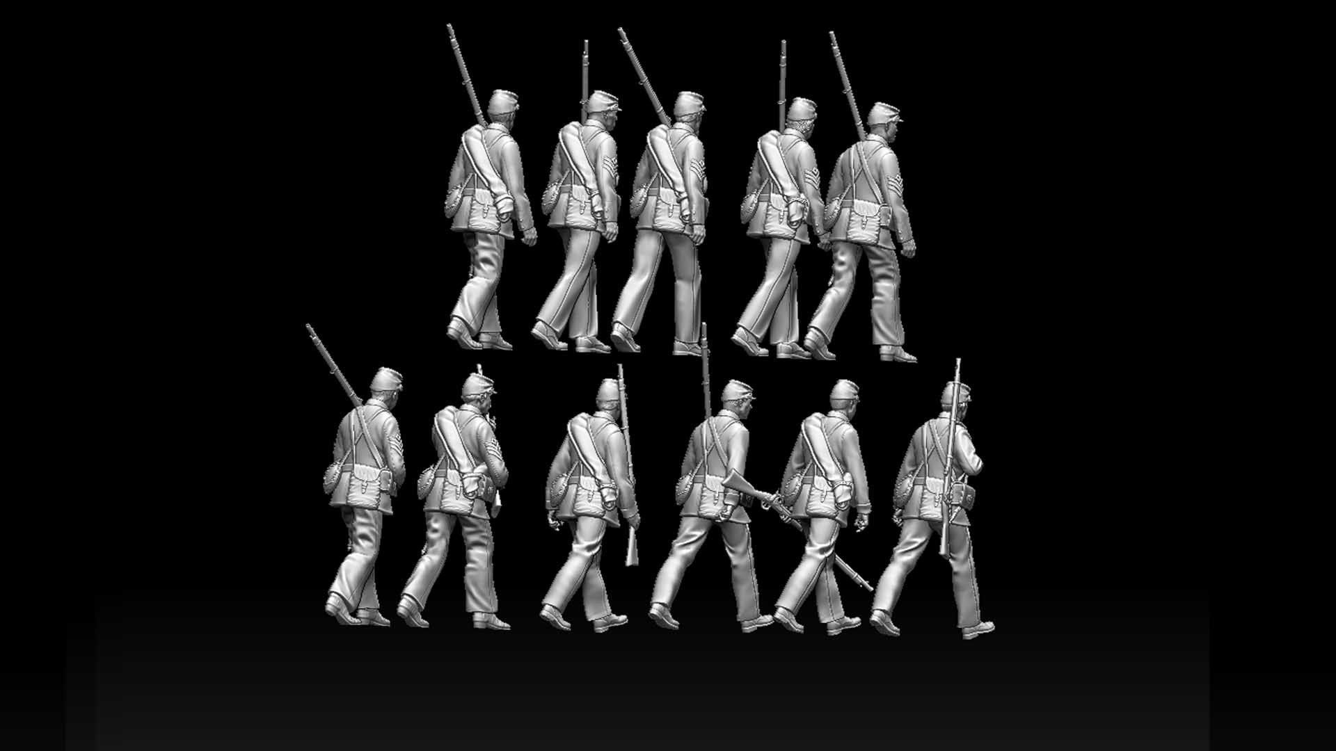 Soldiers Union us civil war 3D model 3D printable | CGTrader