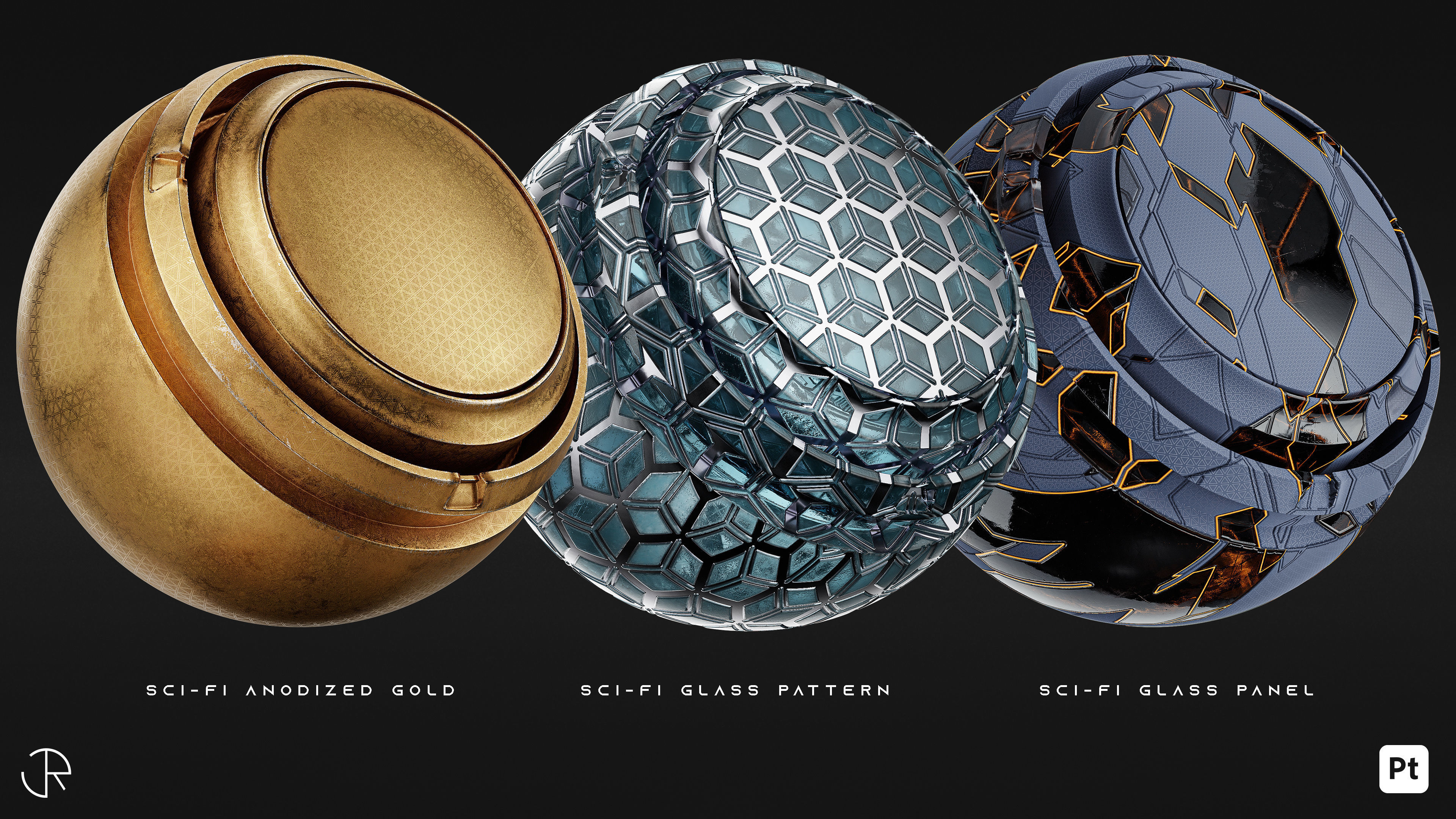 AstroMat Vol 01 Sci-Fi Smart Materials Sci-Fi pattern Texture | CGTrader