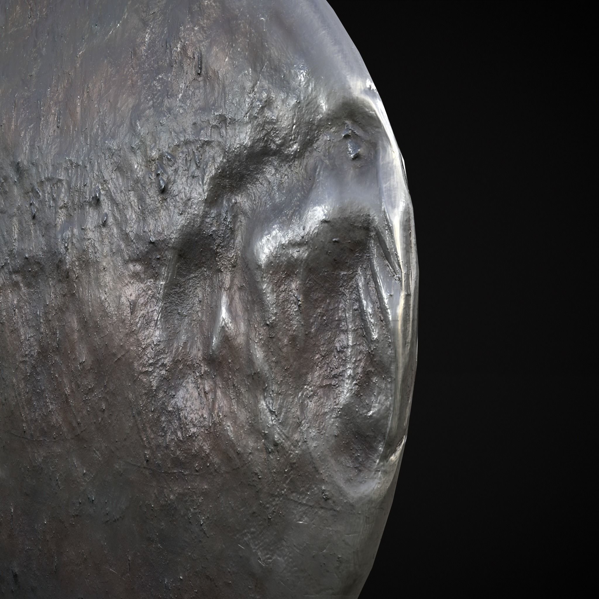 3D model Medieval Engraved Man Coin VR / AR / low-poly | CGTrader