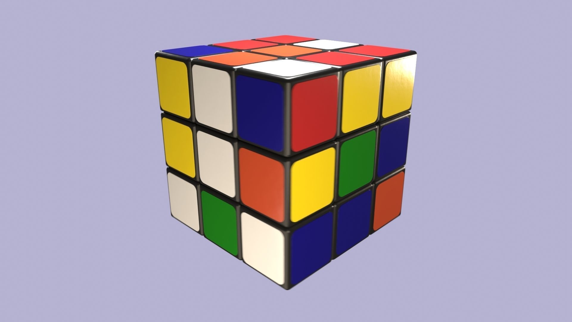3D model Rubik Cube animation VR / AR / low-poly | CGTrader