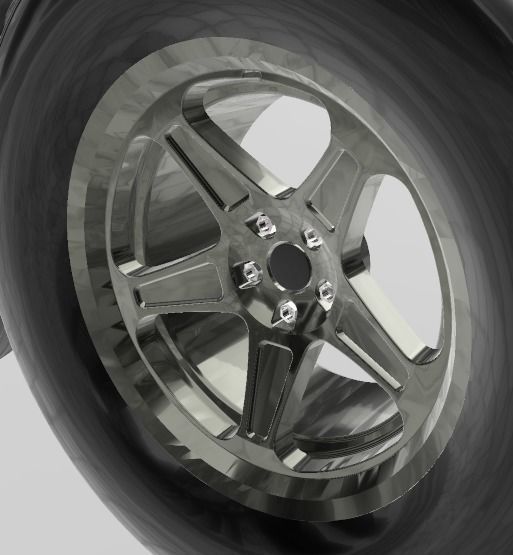 DODGE DEMON 18 FRONT AND REAR WHEEL WITH TIRES 3D model 3D printable ...