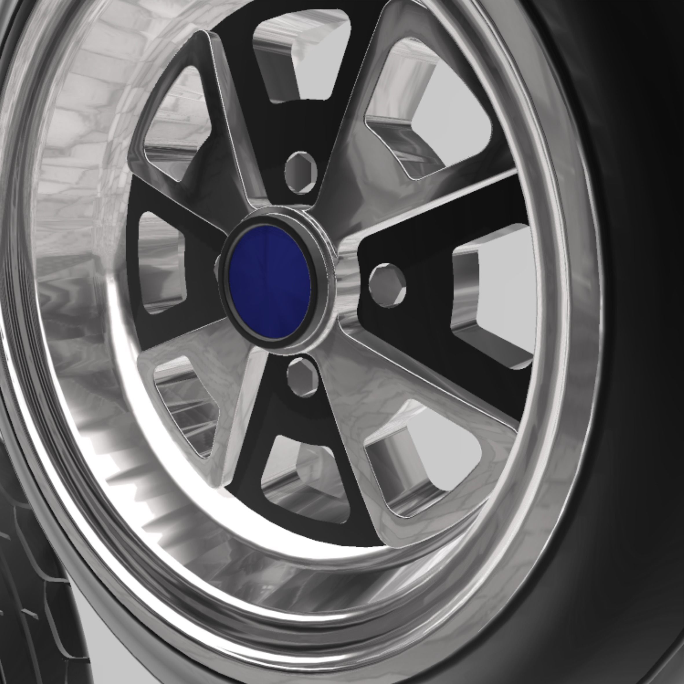 PORSCHE 914 WHEEL AND TIRE FOR 1 24 SCALE AUTO 3D model 3D printable ...