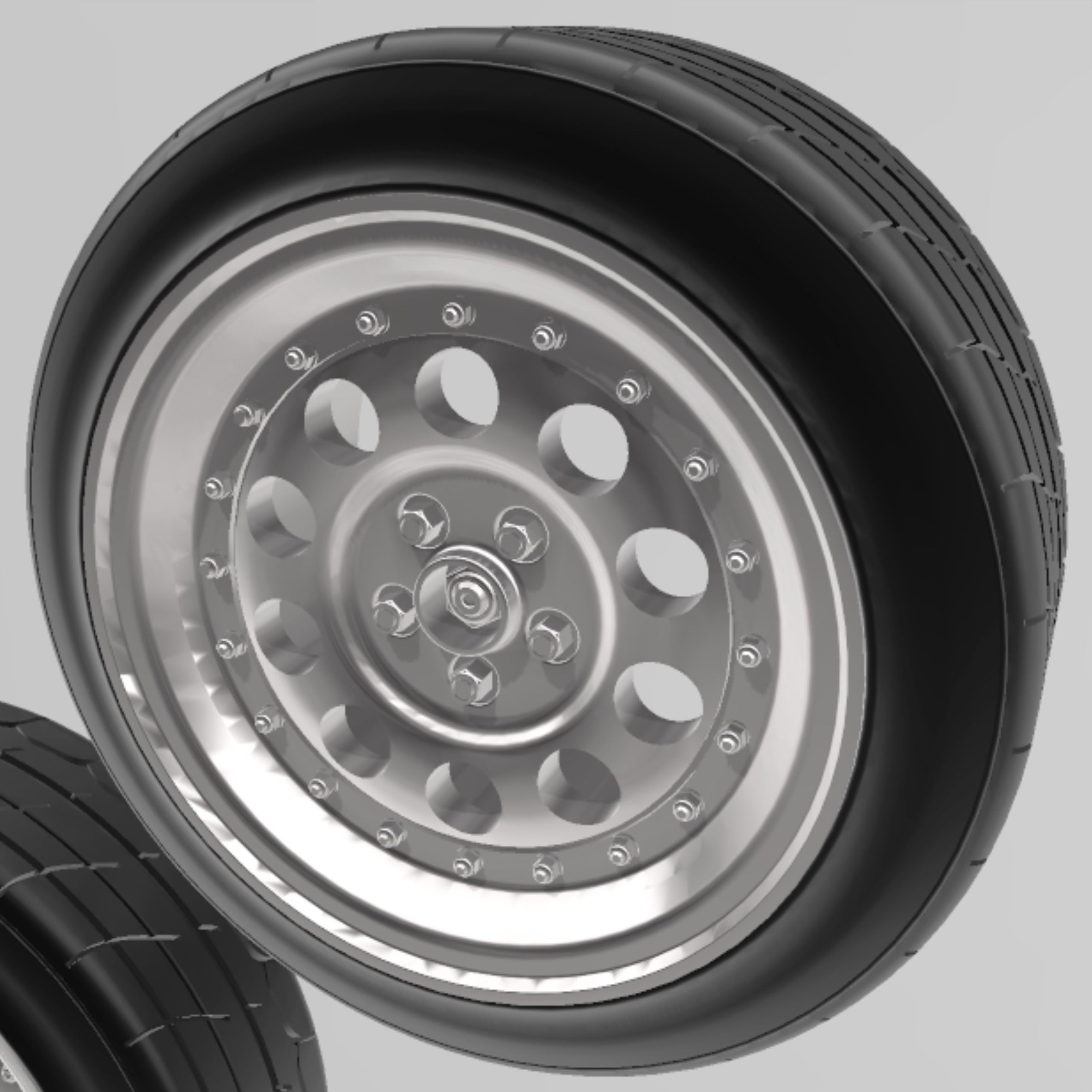 LANCIA 037 WHEELS AND STRETCHED TIRES FOR SCALE AUTOS 3D model 3D ...