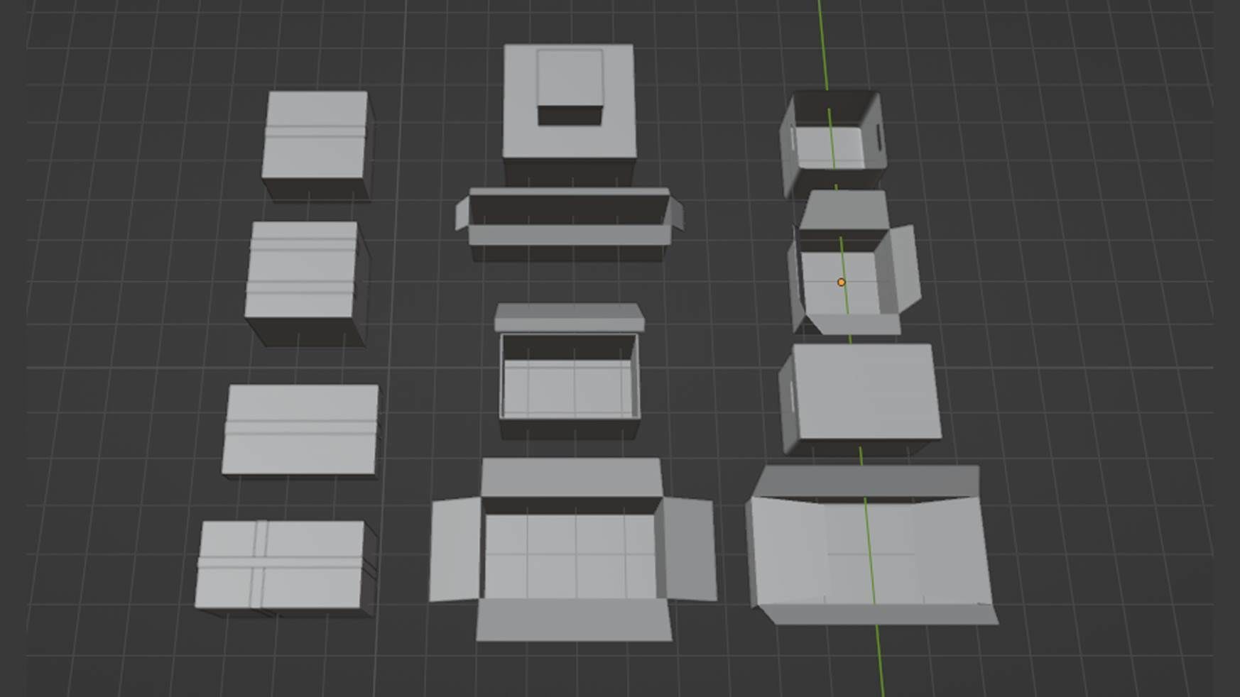 3D model Cardboard Box Collection 001 VR / AR / low-poly | CGTrader