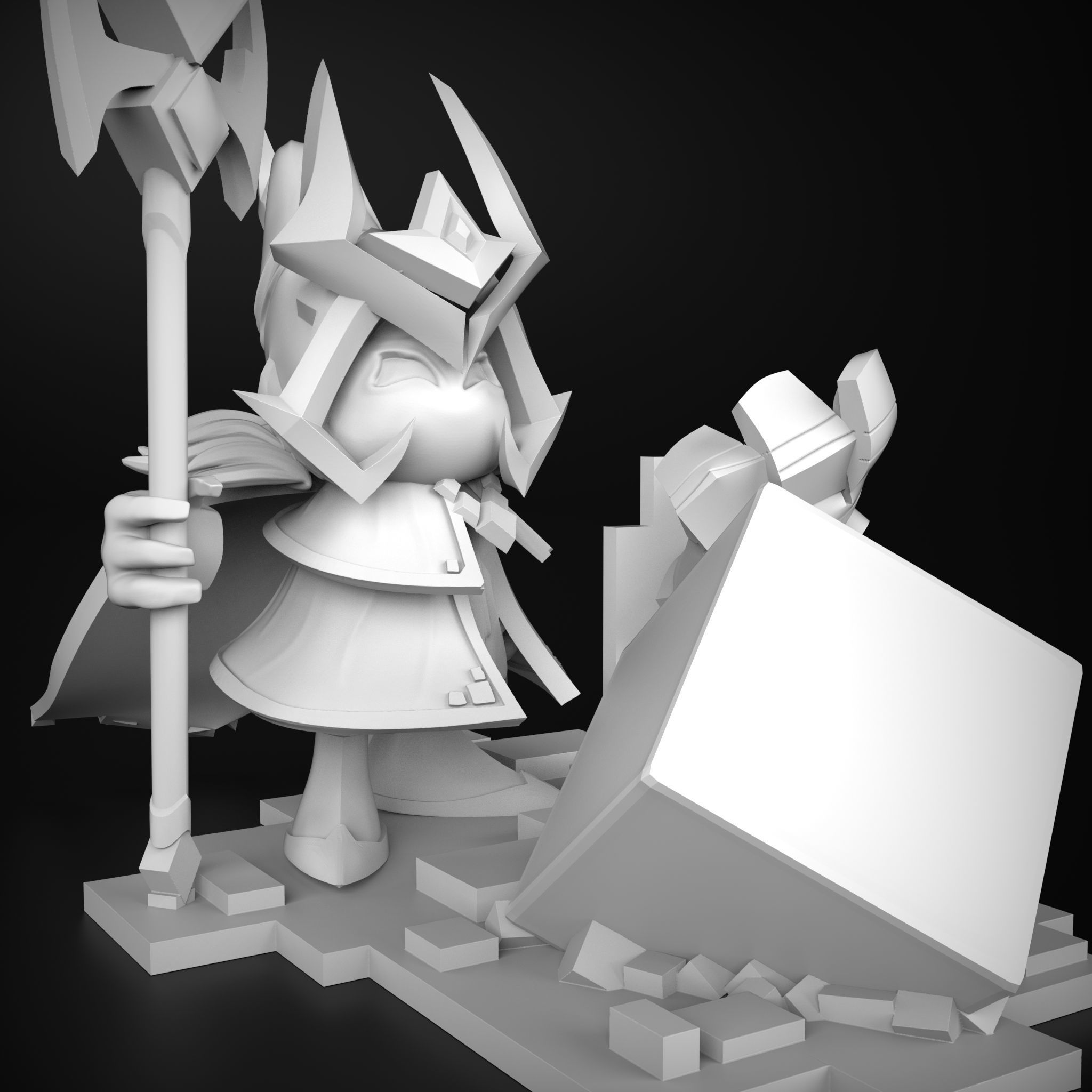 Veigar Final Boss Figure 3D Model to print League of legends 3D model ...