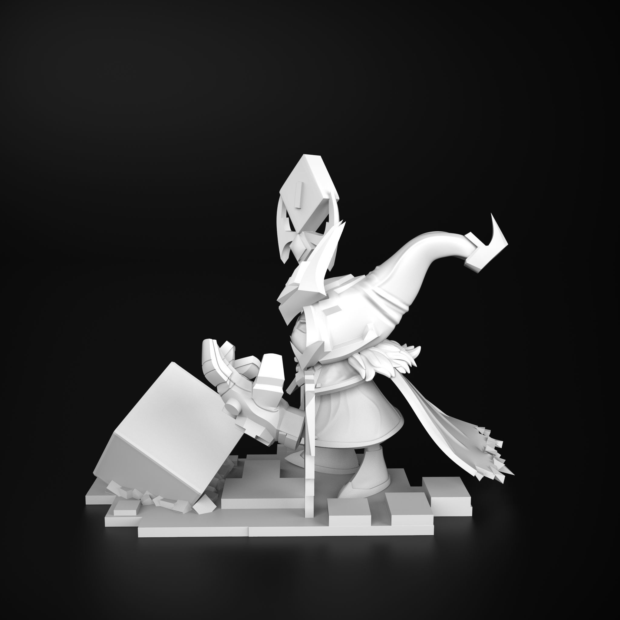Veigar Final Boss Figure 3D Model to print League of legends 3D model ...