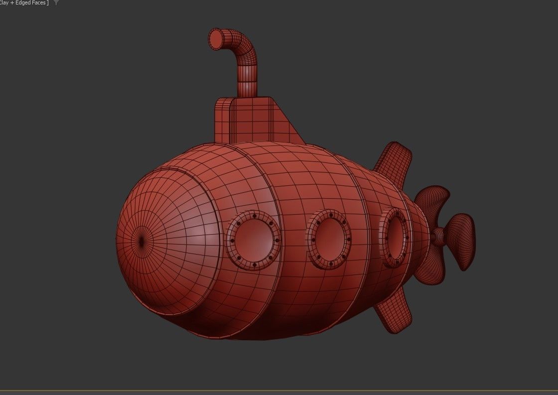 Submarine 3D model | CGTrader