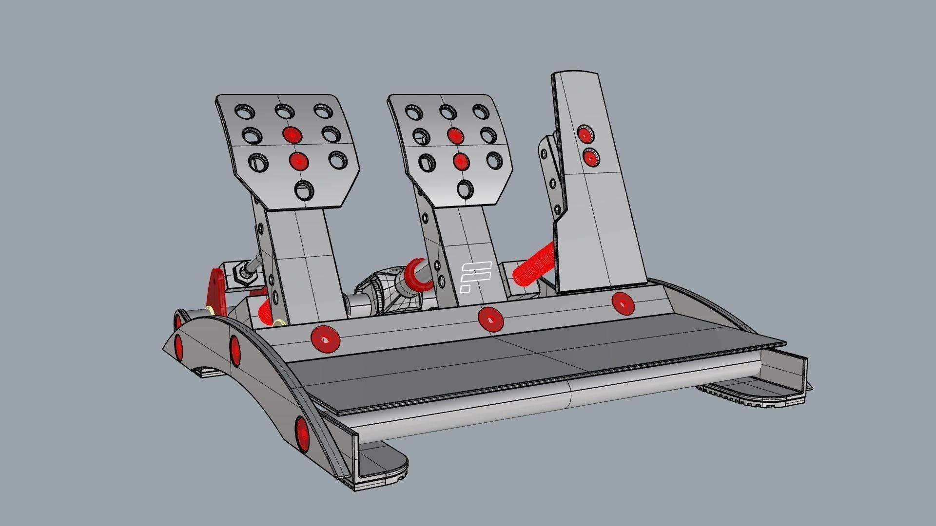 FANATEC CLUBSPORT V3 PEDALS 3D model | CGTrader