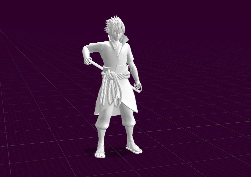 Sasuke Uchiha - Naruto Shippuden 3D model rigged | CGTrader