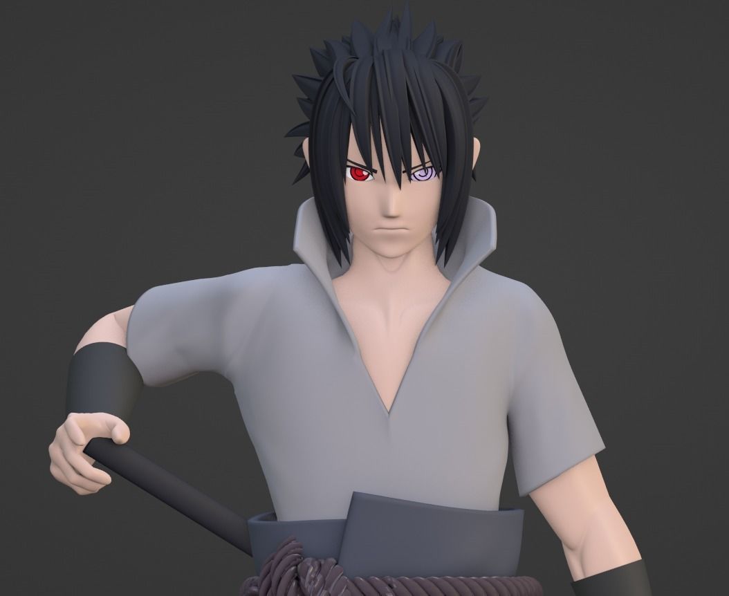 Sasuke Uchiha - Naruto Shippuden 3D model rigged | CGTrader
