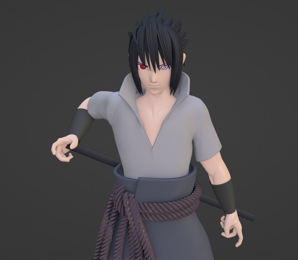 Sasuke Uchiha - Naruto Shippuden 3D model rigged | CGTrader