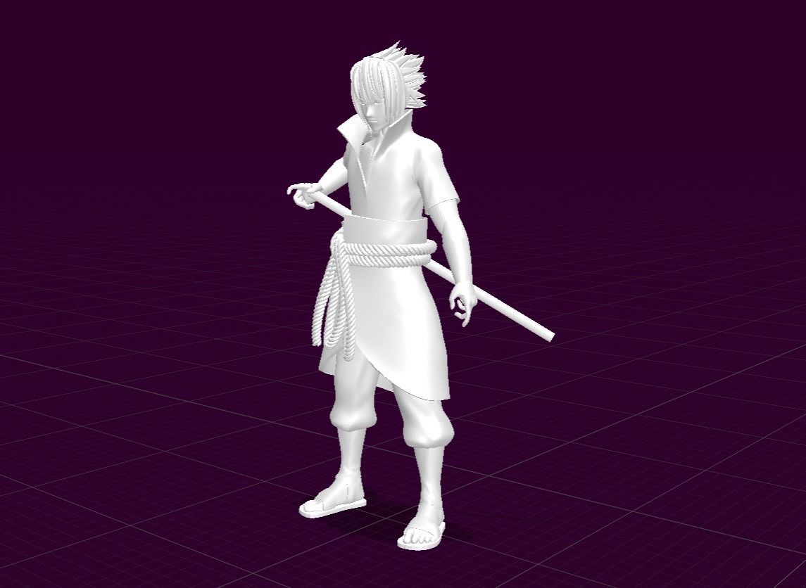Sasuke Uchiha - Naruto Shippuden 3D model rigged | CGTrader