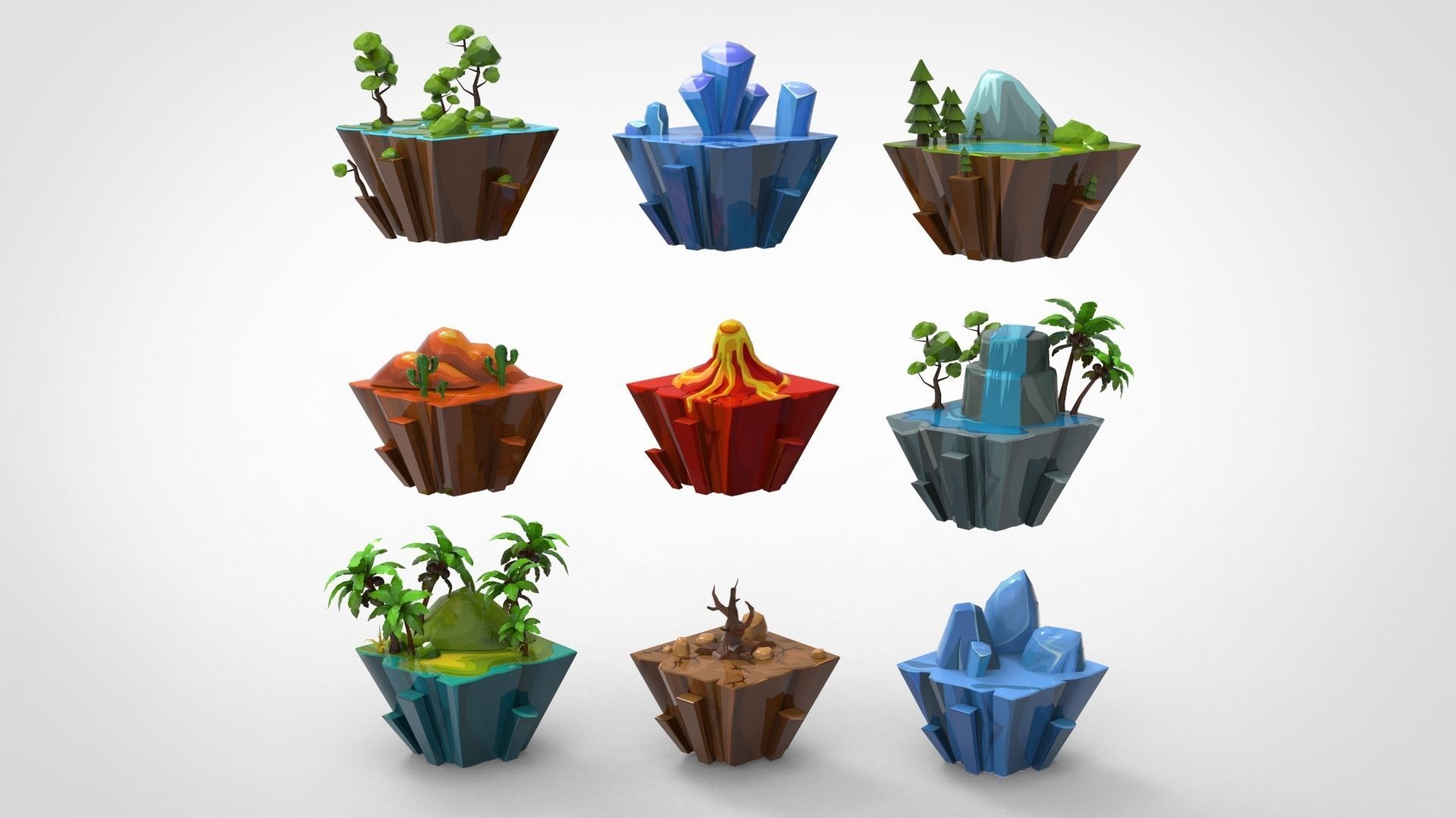 3D model Island 2 VR / AR / low-poly | CGTrader