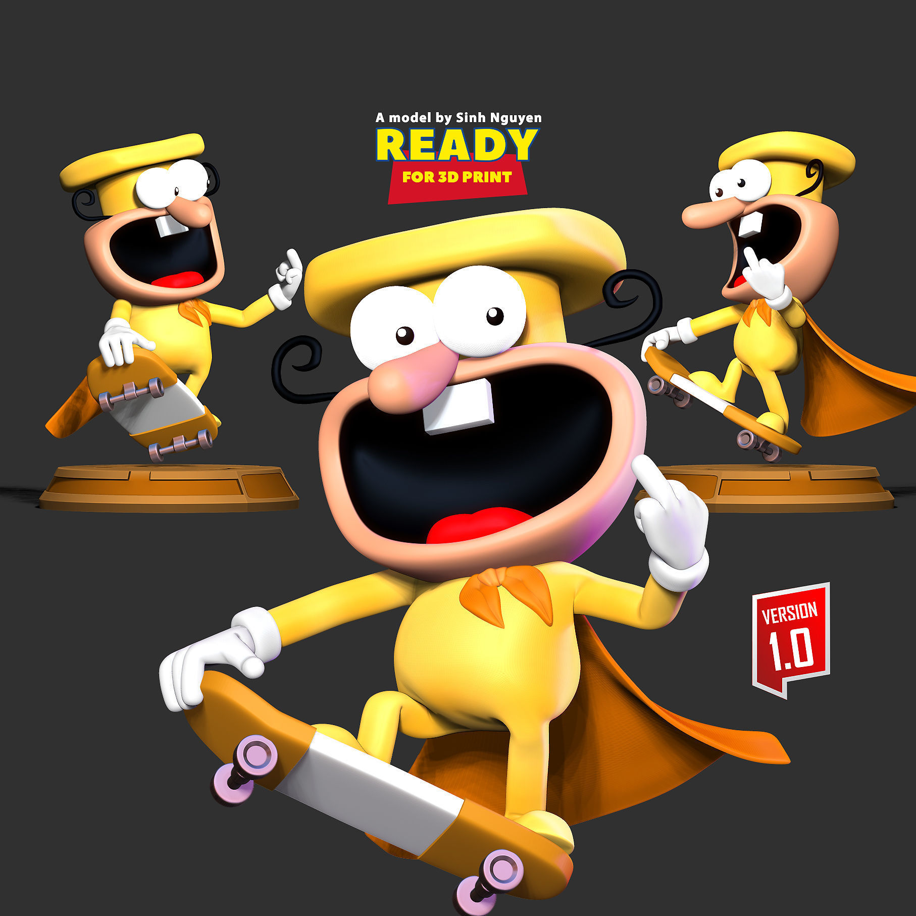 The Noise - Pizza Tower Fanart free 3D model 3D printable | CGTrader