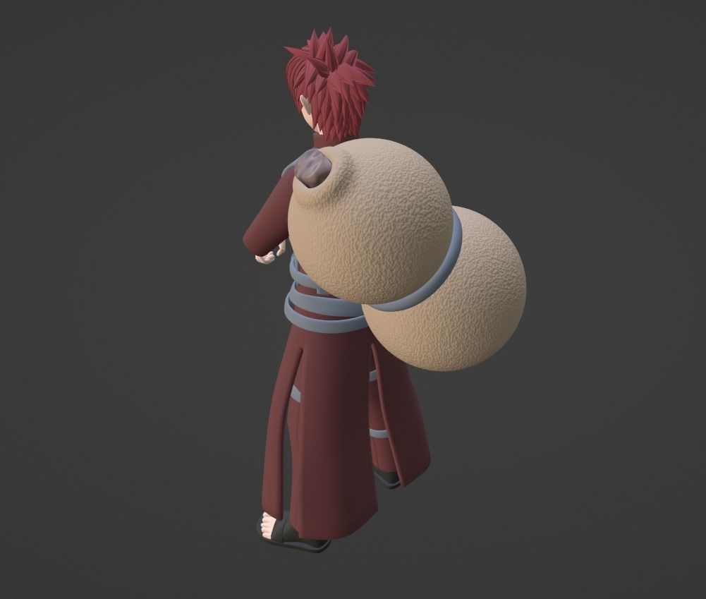 Gaara - Naruto Shippuden 3D model rigged | CGTrader
