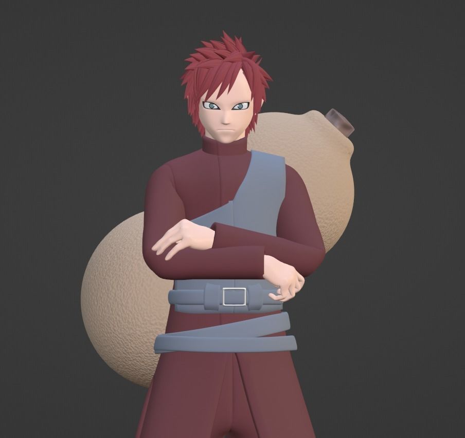 Gaara - Naruto Shippuden 3D model rigged | CGTrader