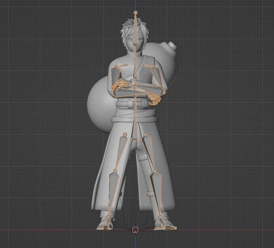 Gaara - Naruto Shippuden 3D model rigged | CGTrader