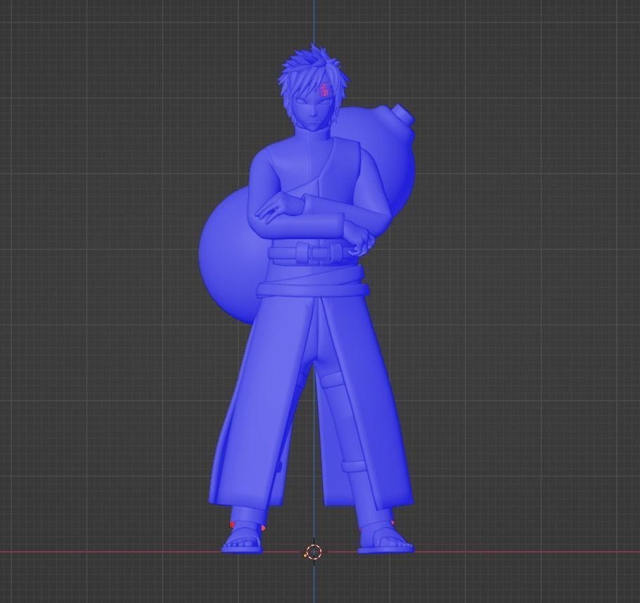 Gaara - Naruto Shippuden 3D model rigged | CGTrader