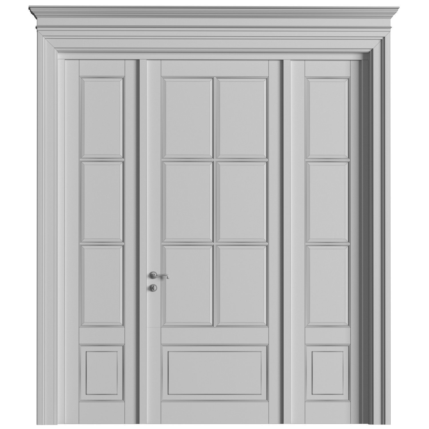 French Interior Door Partition in classic style 3D model | CGTrader
