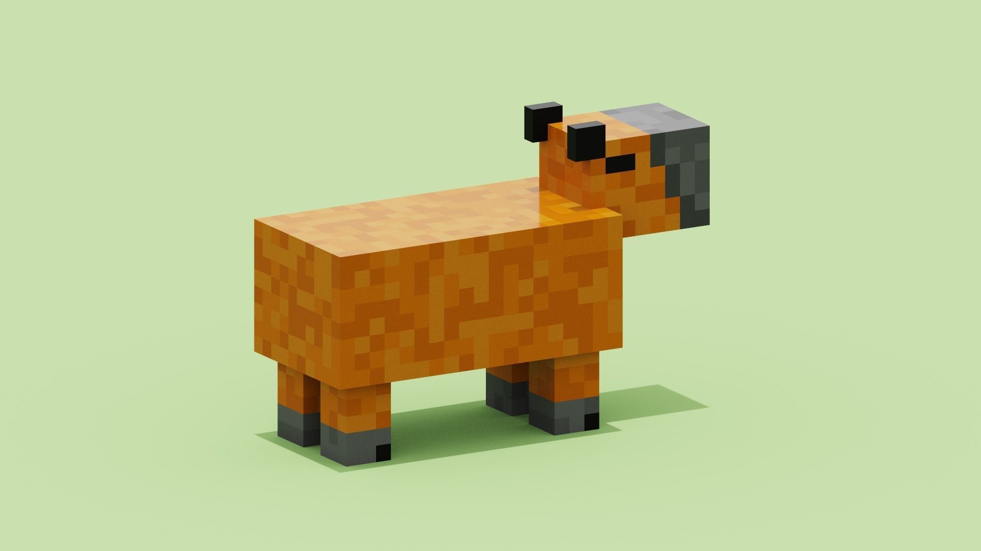 3D model Minecraft Capybara VR / AR / low-poly | CGTrader