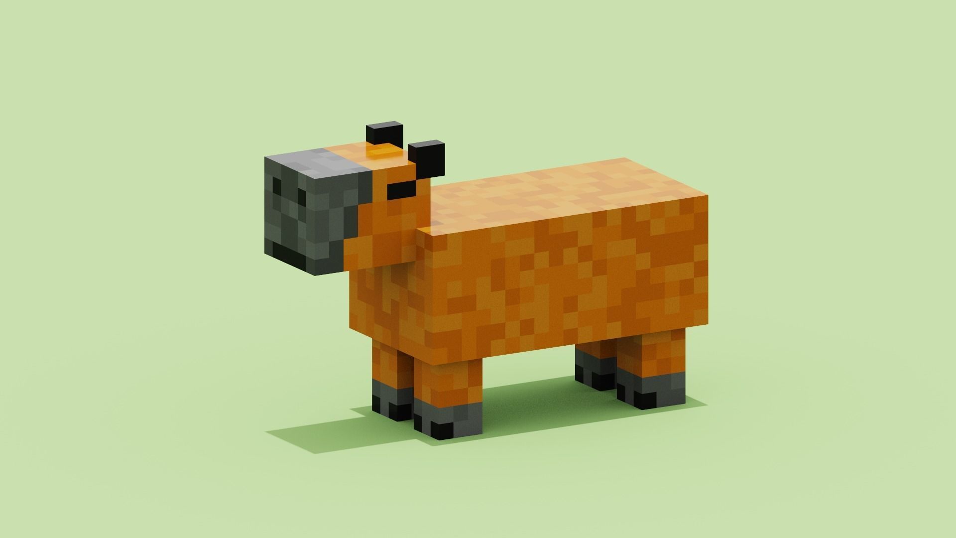 3D model Minecraft Capybara VR / AR / low-poly | CGTrader