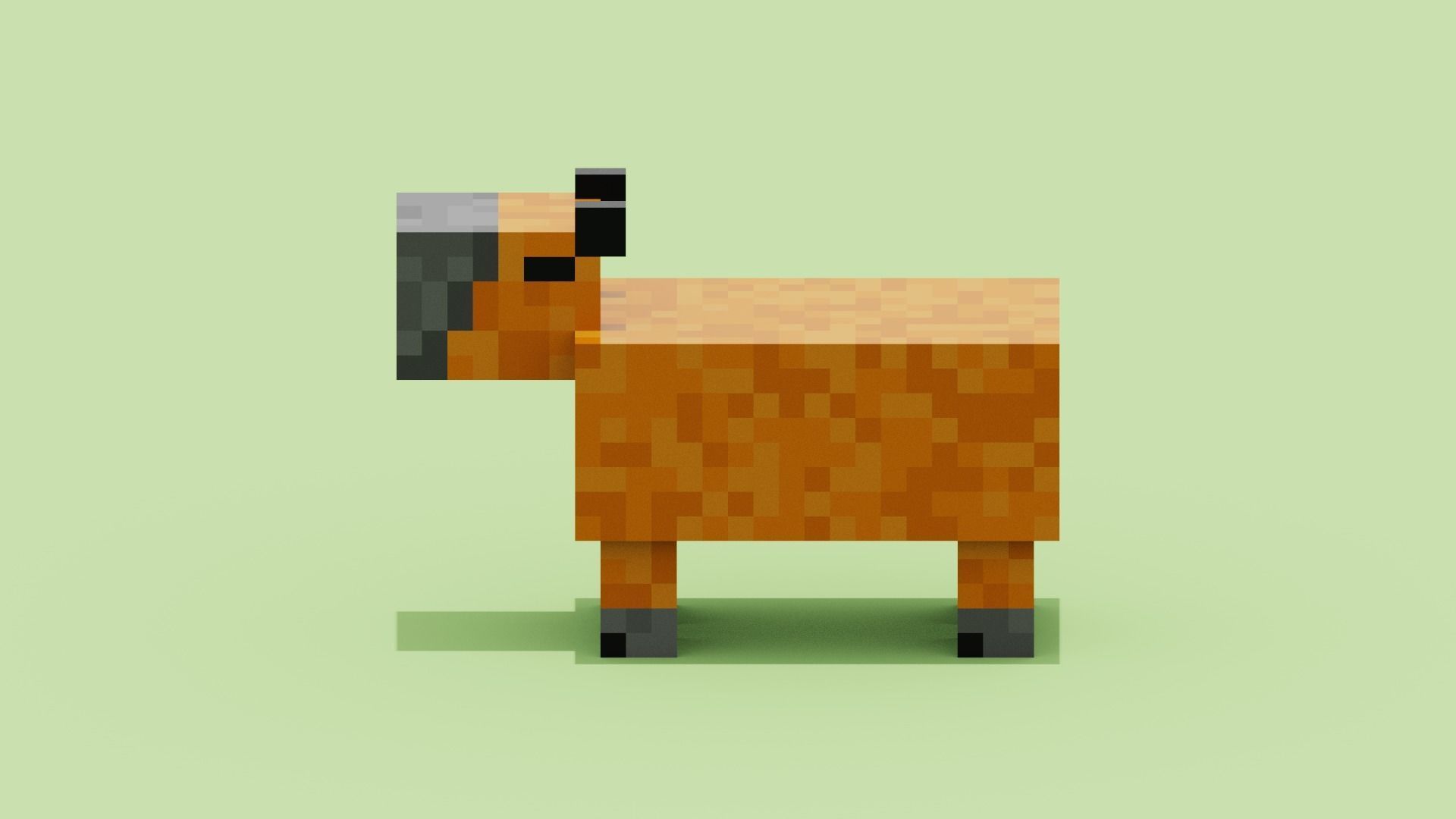3D model Minecraft Capybara VR / AR / low-poly | CGTrader