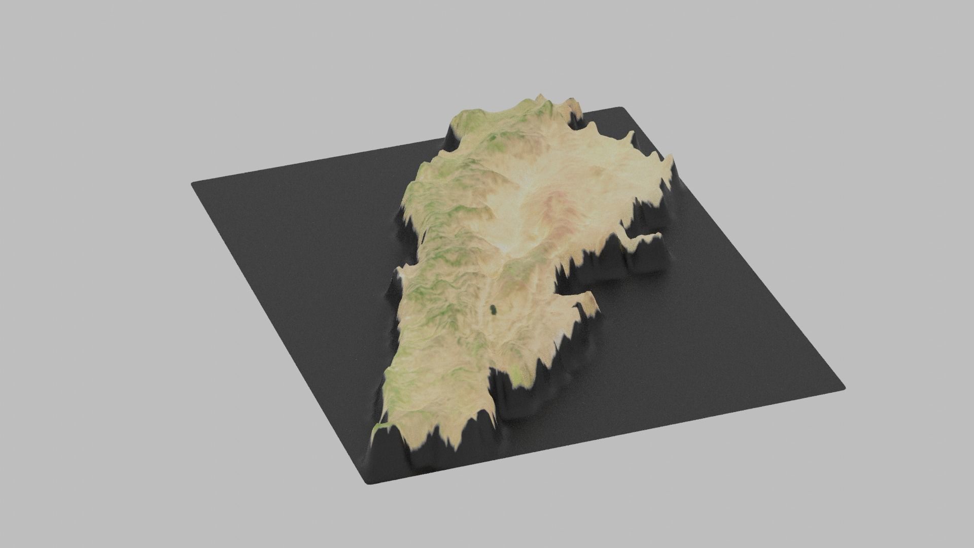 3D model Lebanon Map Country VR / AR / low-poly | CGTrader