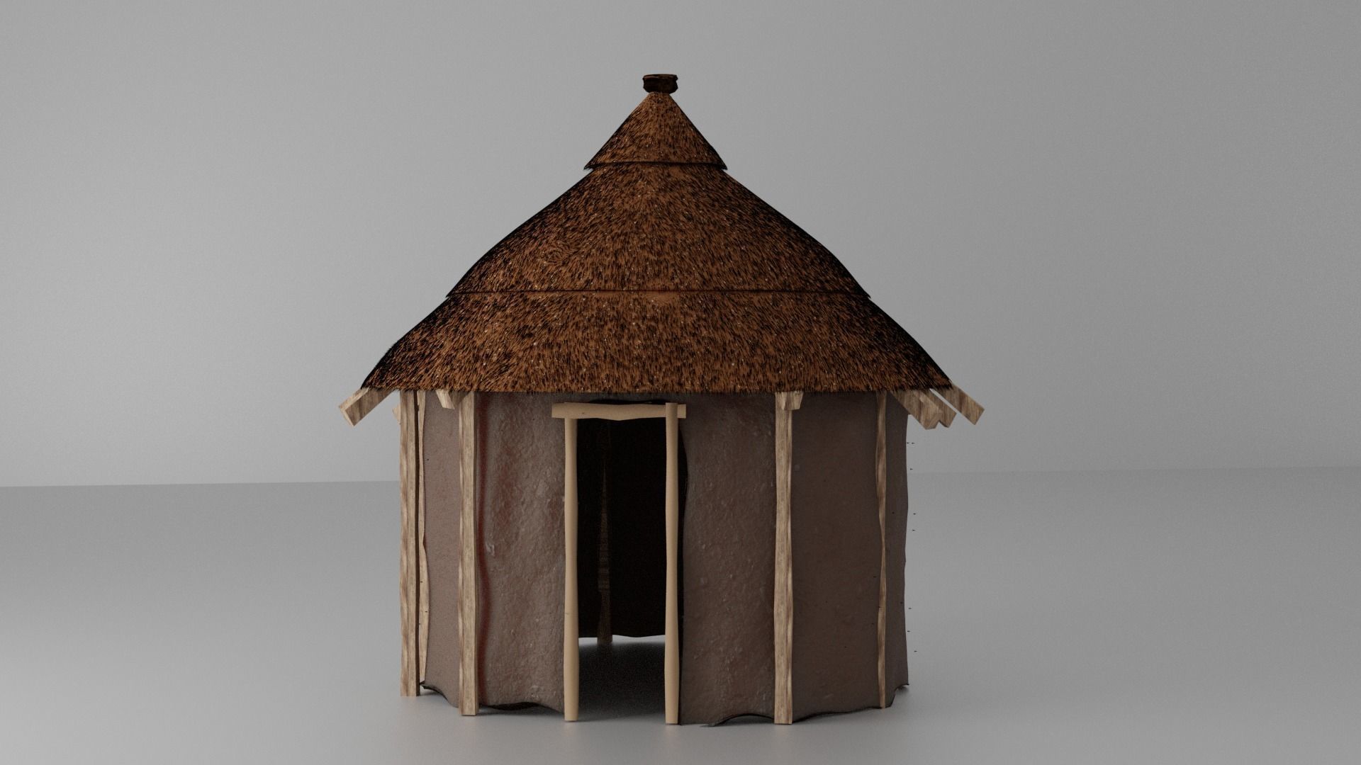 AFRICAN HUT 3D model | CGTrader