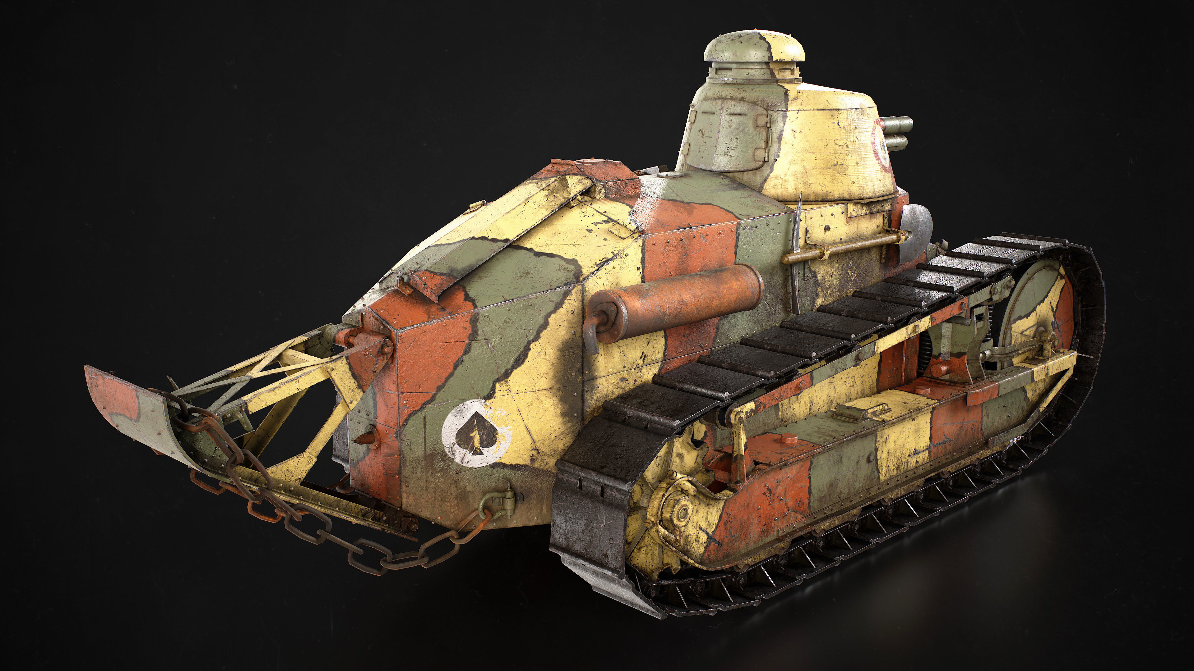 3D model Renault FT17 Light Tank VR / AR / low-poly | CGTrader