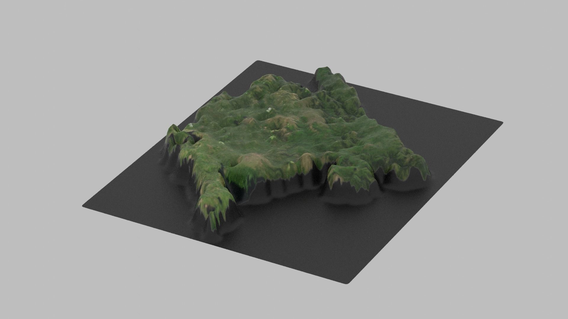 3D model Montenegro Map Country VR / AR / low-poly | CGTrader