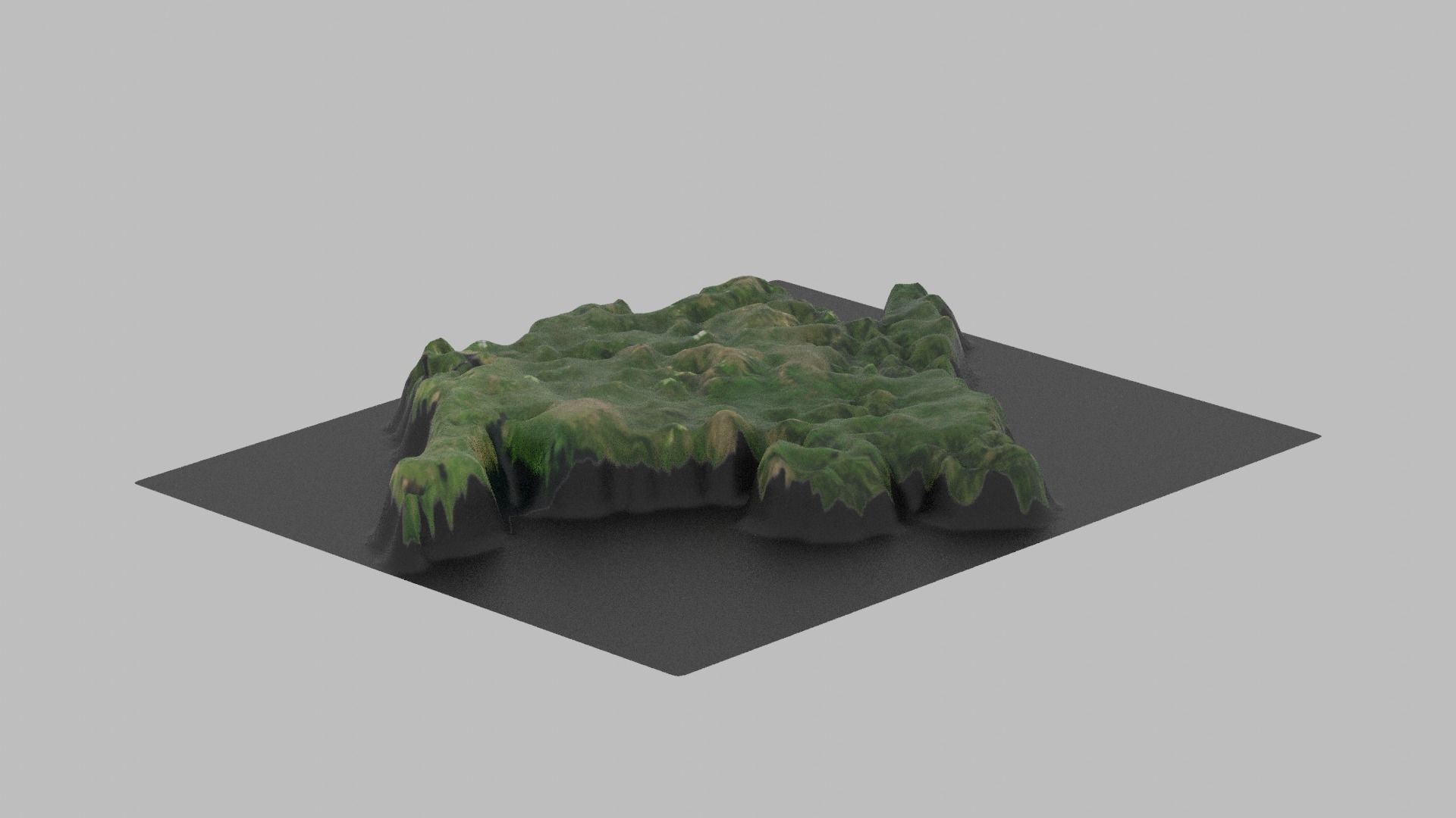 3D model Montenegro Map Country VR / AR / low-poly | CGTrader