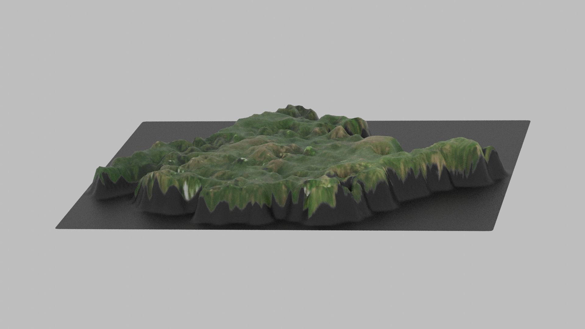 3D model Montenegro Map Country VR / AR / low-poly | CGTrader