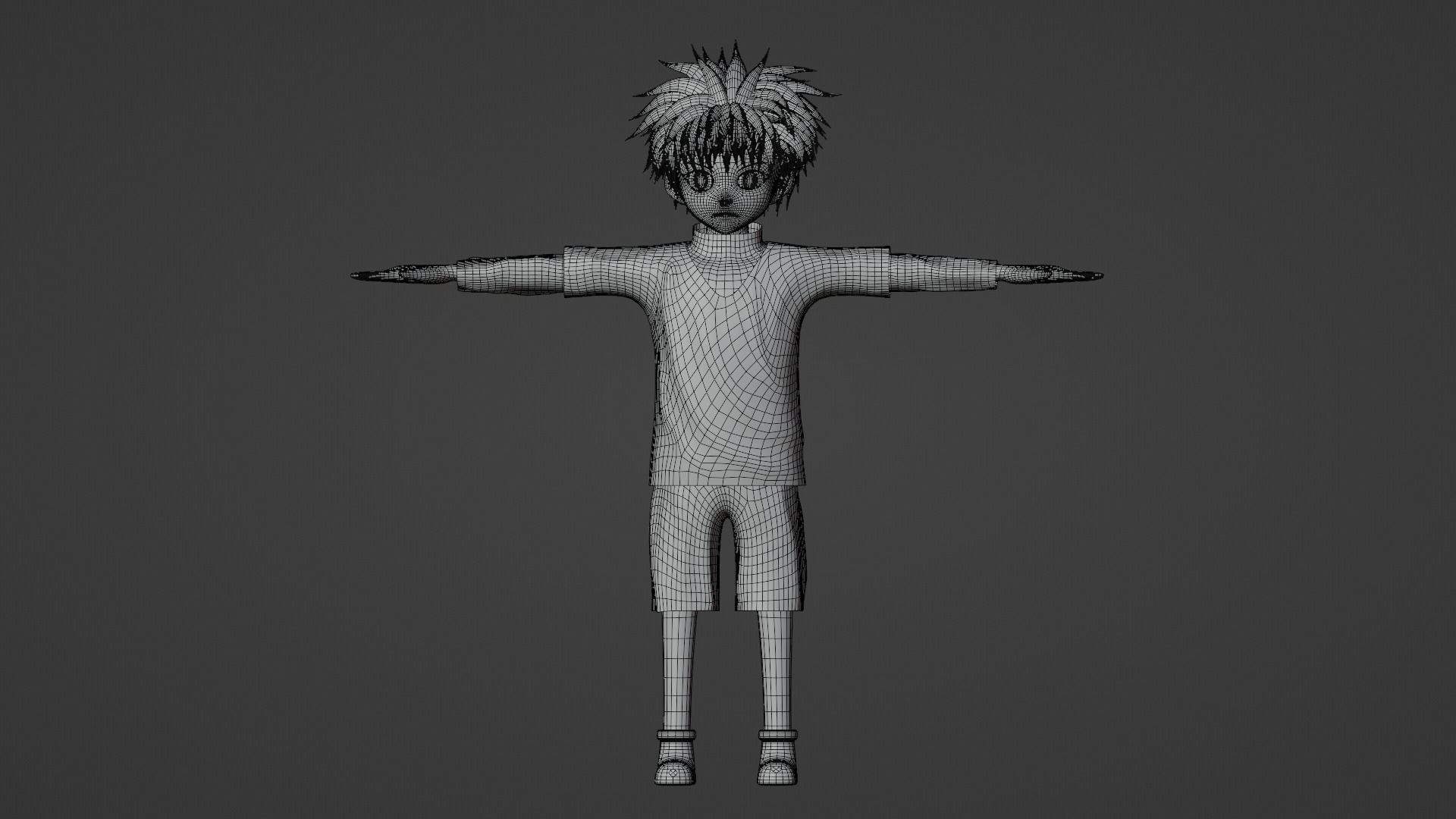 Killua Zoldyck from Hunter X Hunter Concept 3D model | CGTrader