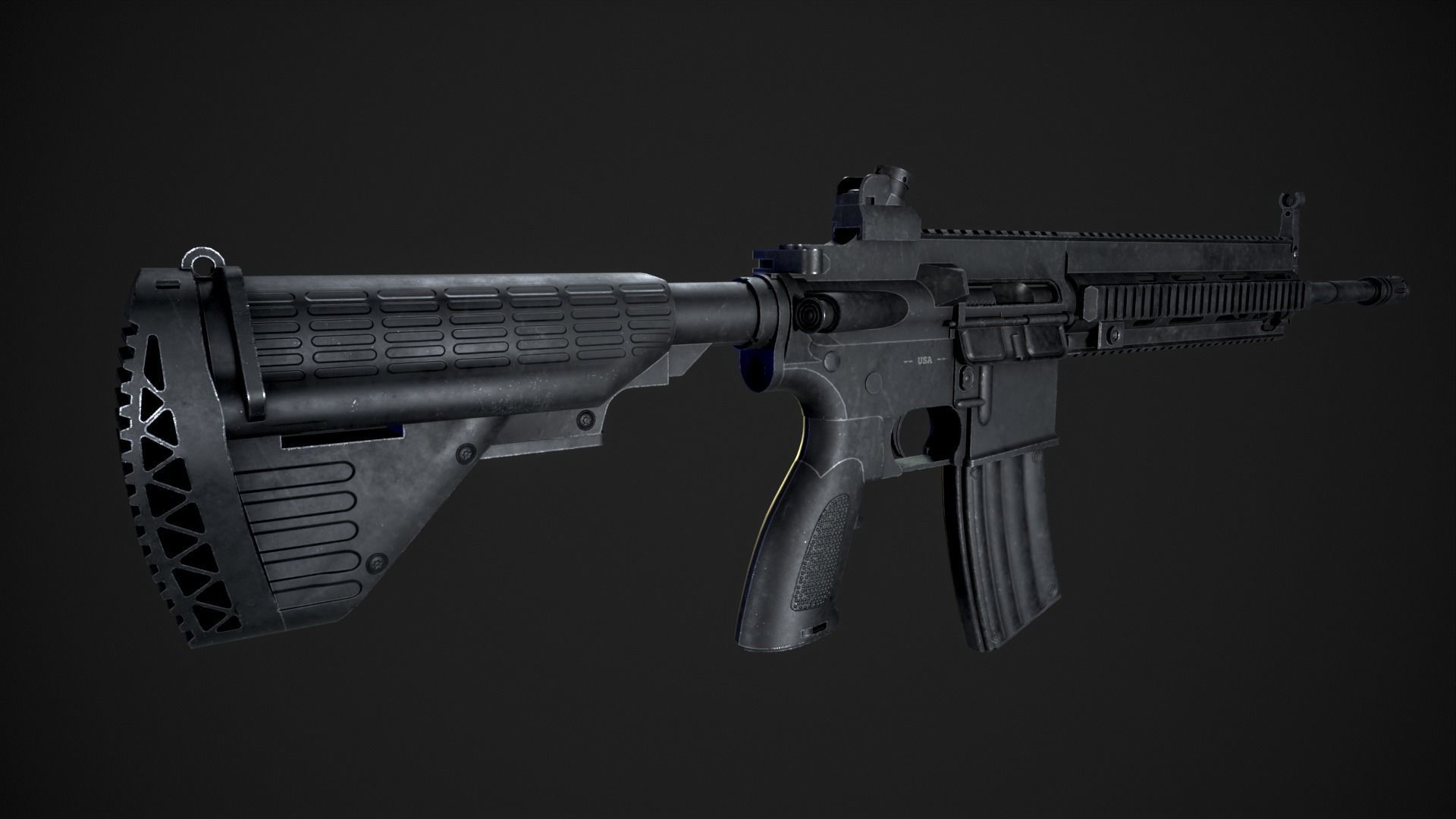 M416 Realistic Assault Rifle 3D model | CGTrader