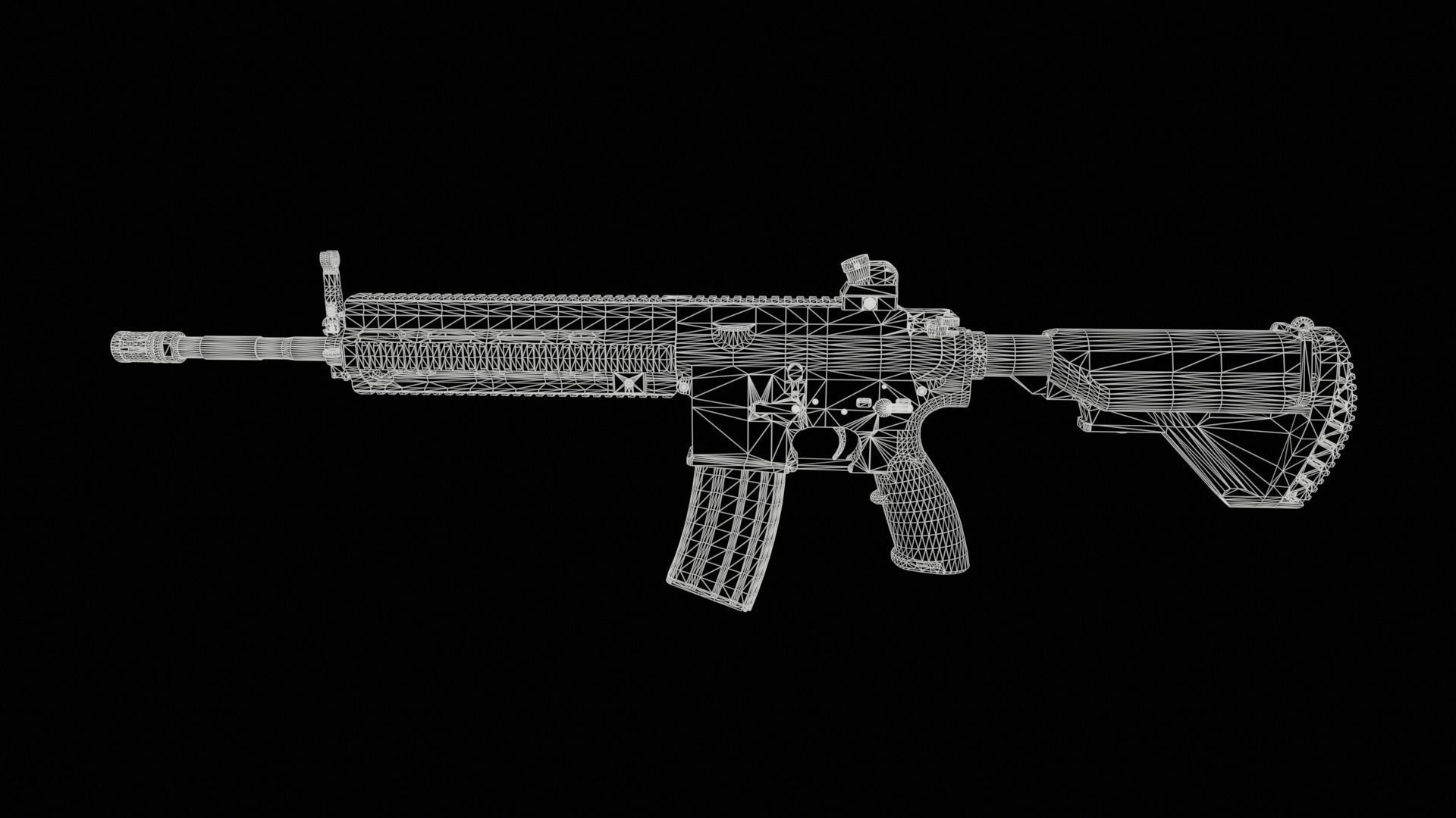 M416 Realistic Assault Rifle 3D model | CGTrader