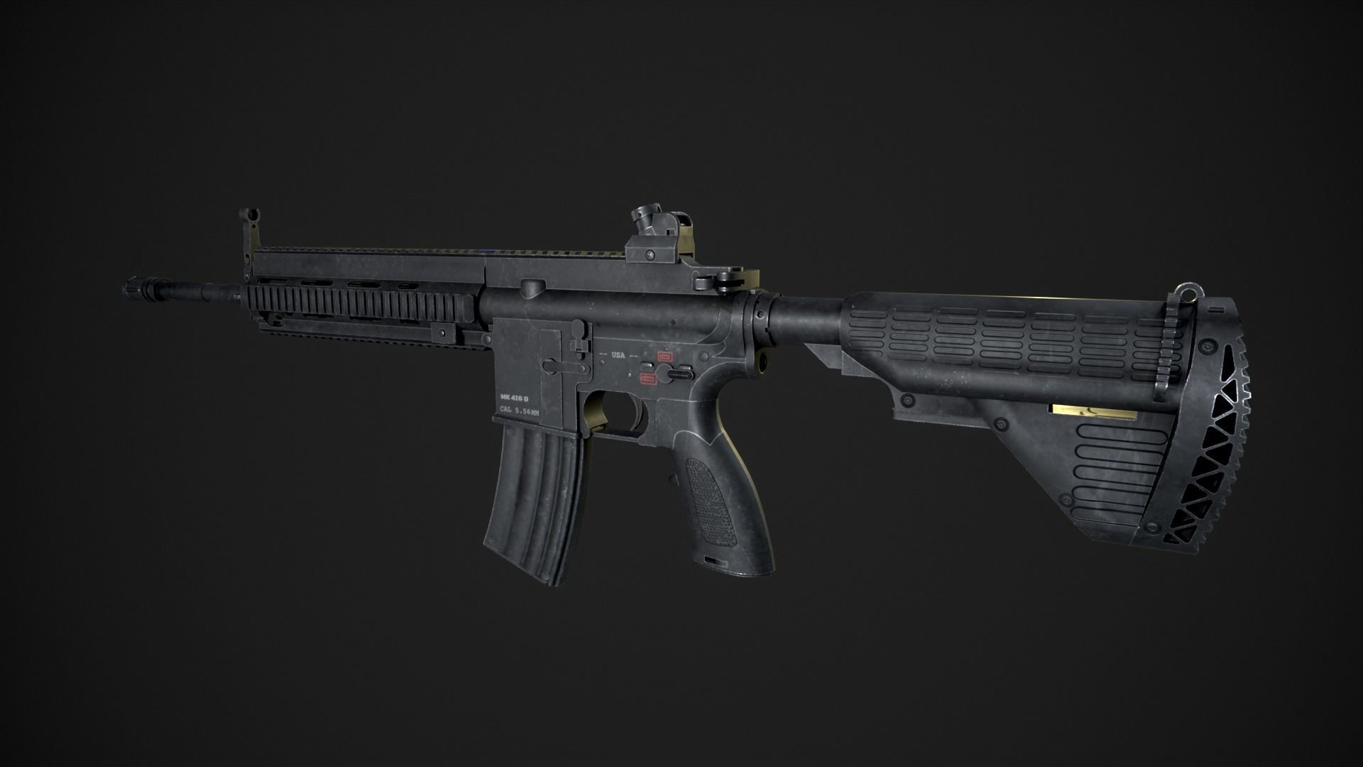 M416 Realistic Assault Rifle 3D model | CGTrader