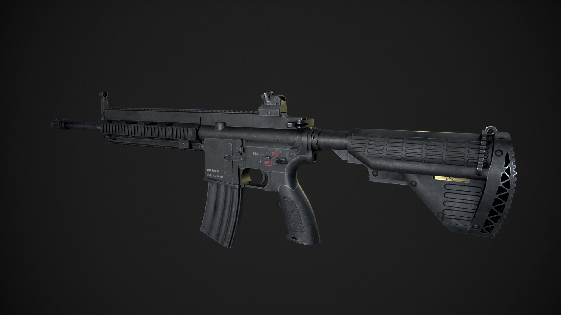 M416 Realistic Assault Rifle 3D model | CGTrader