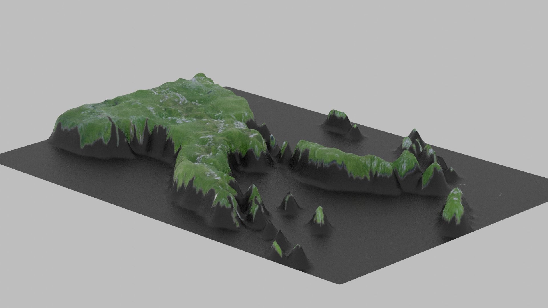 3D model Papua New Guinea Map Country VR / AR / low-poly | CGTrader