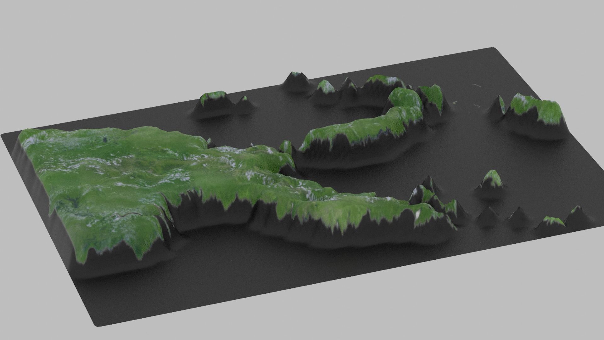 3D model Papua New Guinea Map Country VR / AR / low-poly | CGTrader