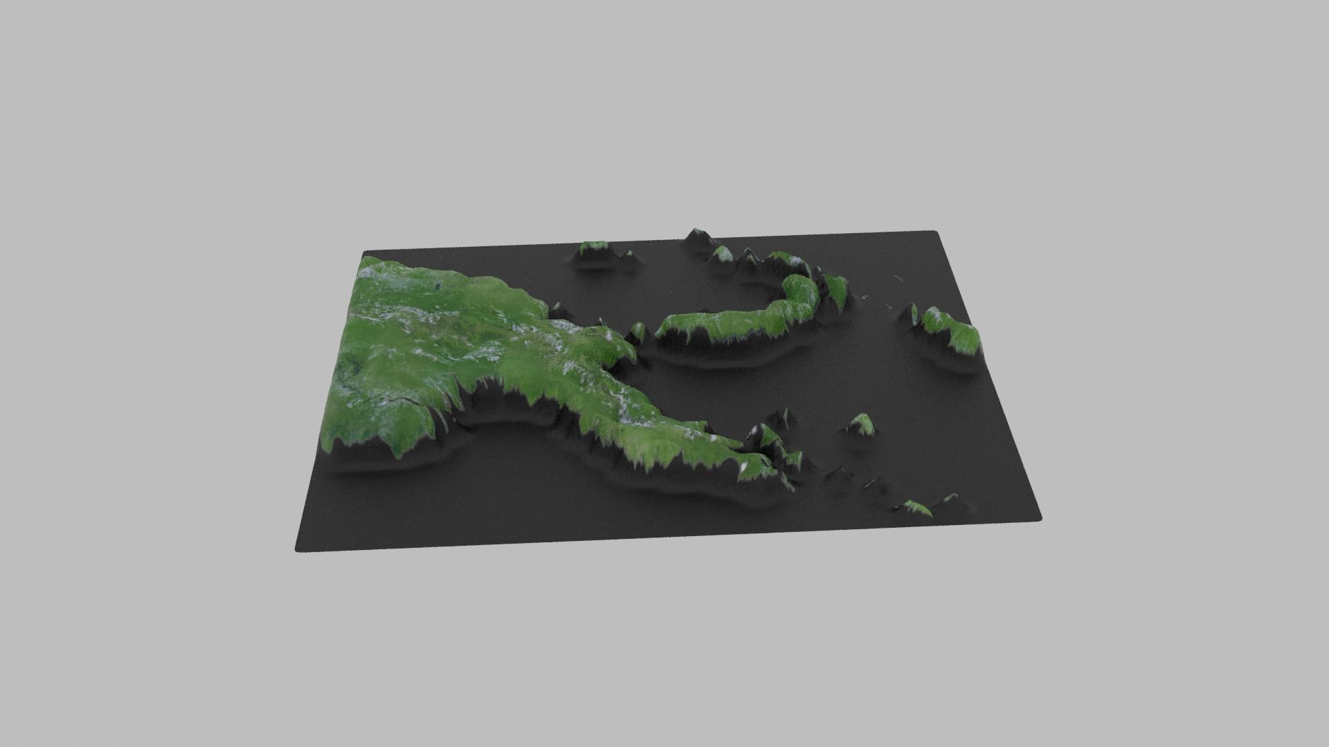 3D model Papua New Guinea Map Country VR / AR / low-poly | CGTrader
