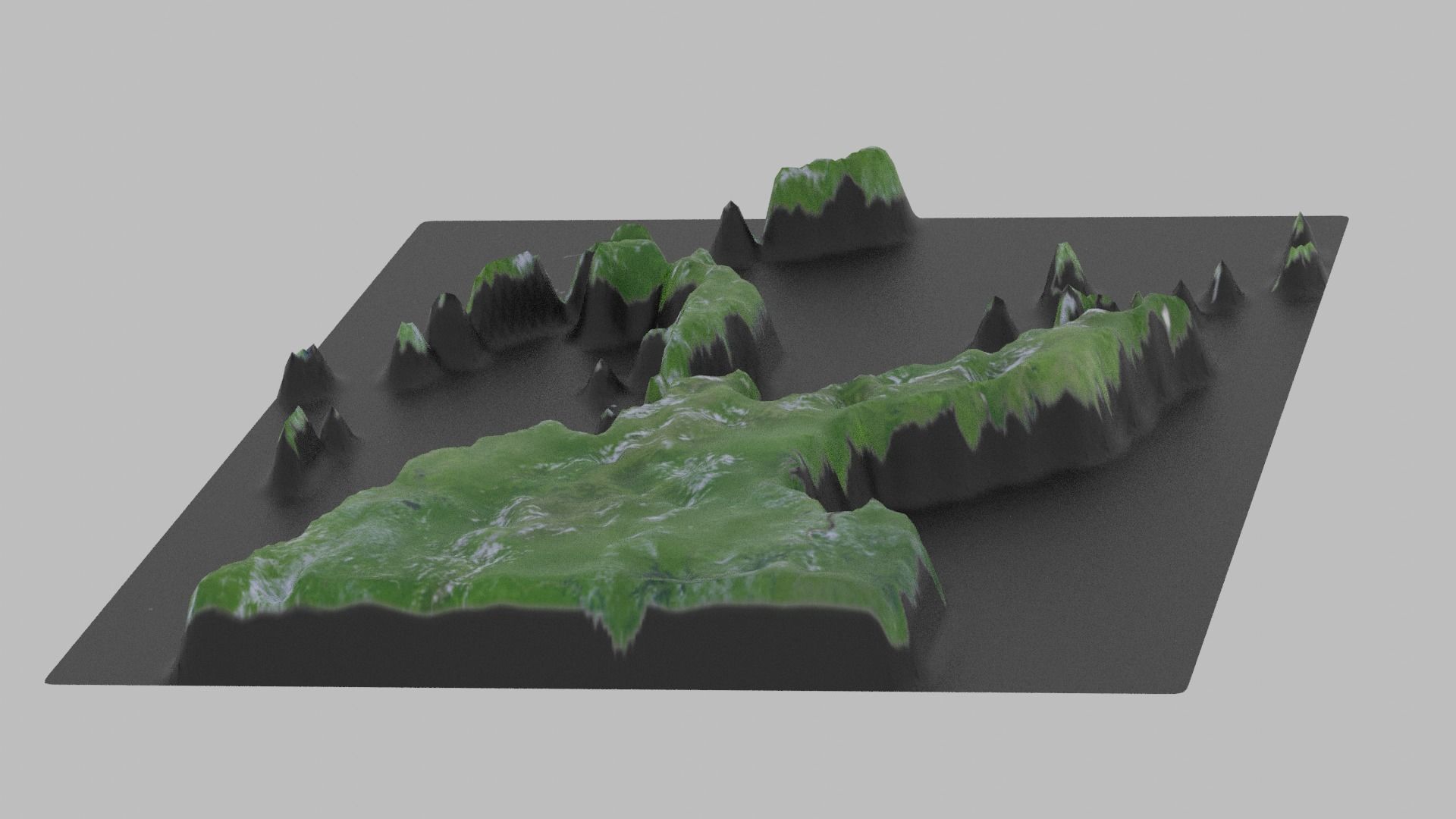 3D model Papua New Guinea Map Country VR / AR / low-poly | CGTrader