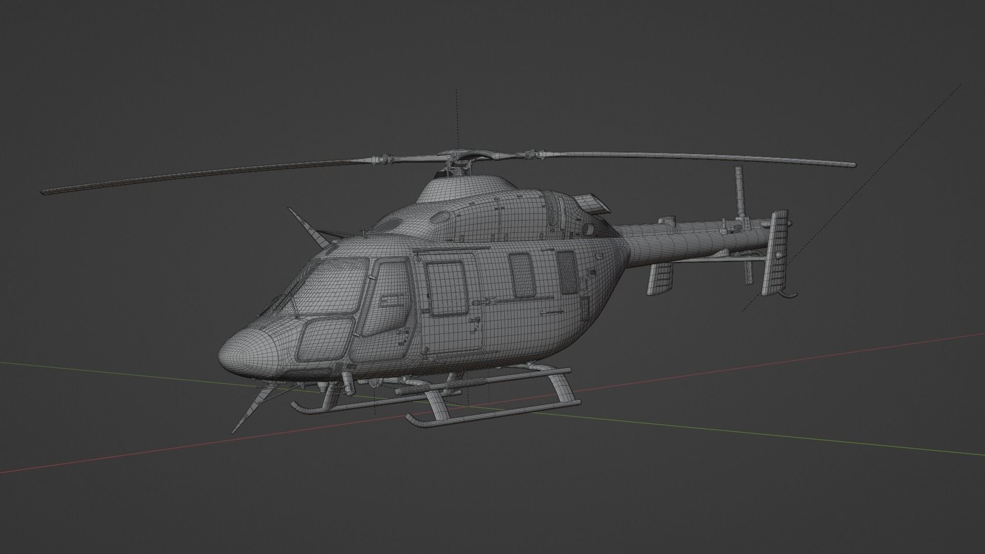 police helicopter 3D model animated rigged | CGTrader