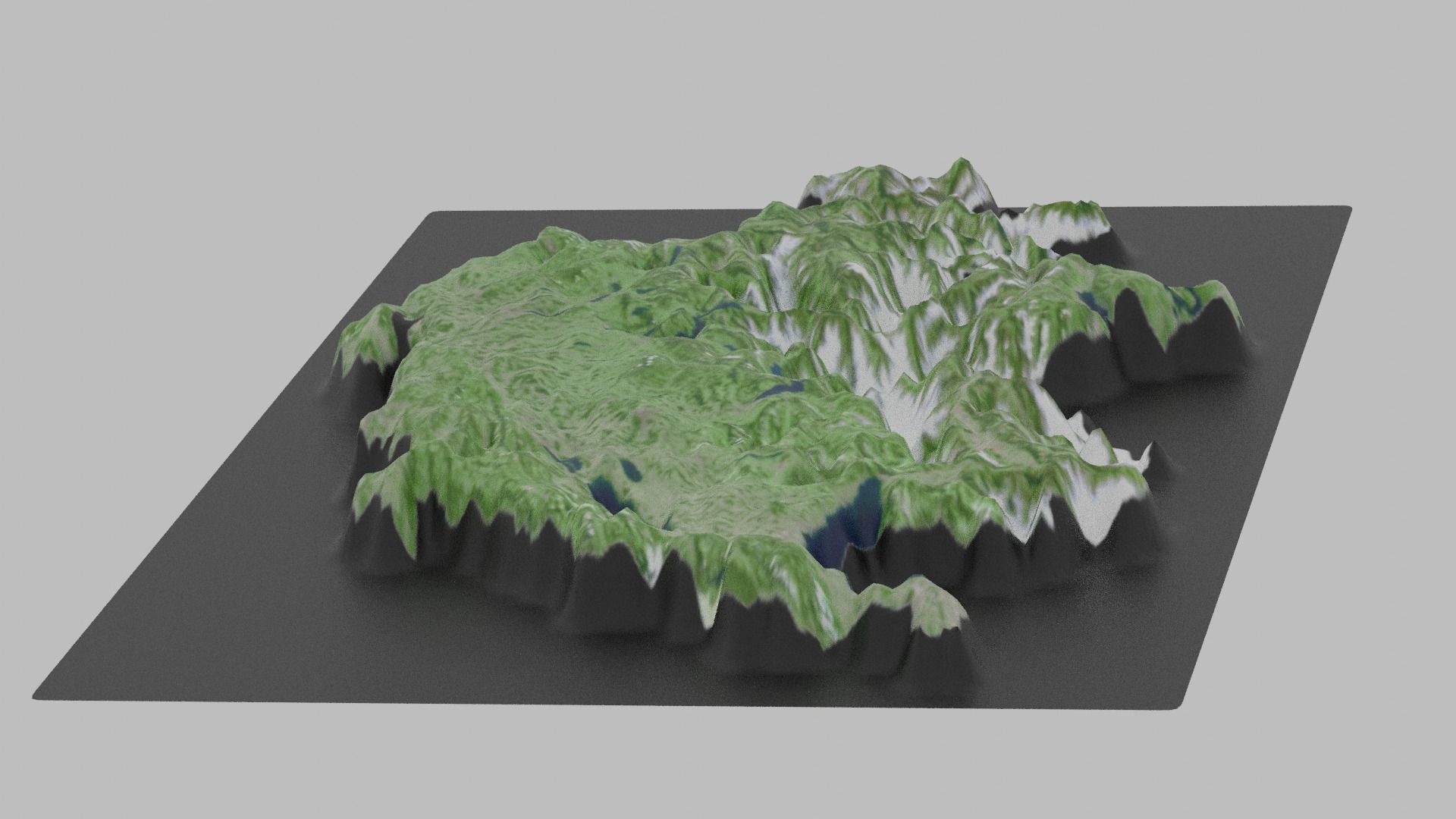 3D model Switzerland Map Country VR / AR / low-poly | CGTrader