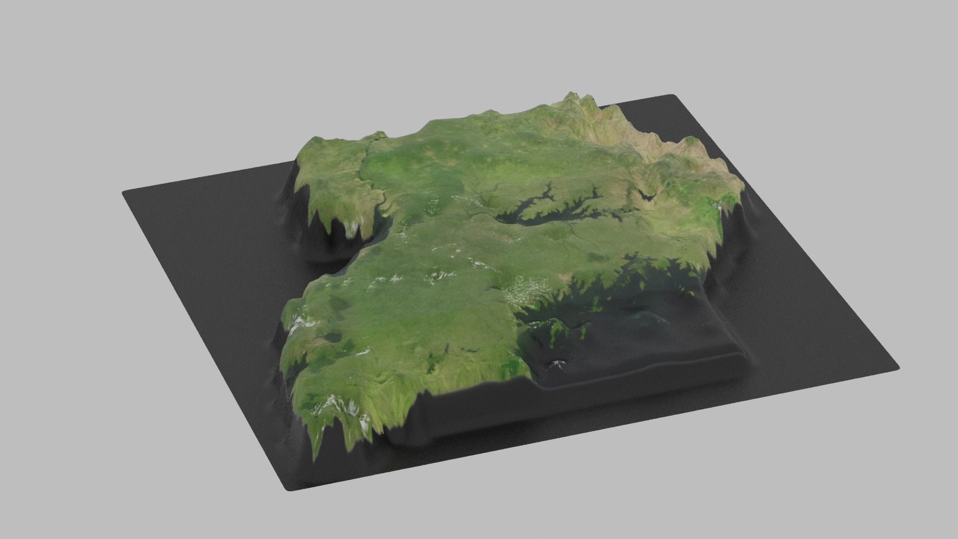 3D model Uganda Map Country VR / AR / low-poly | CGTrader
