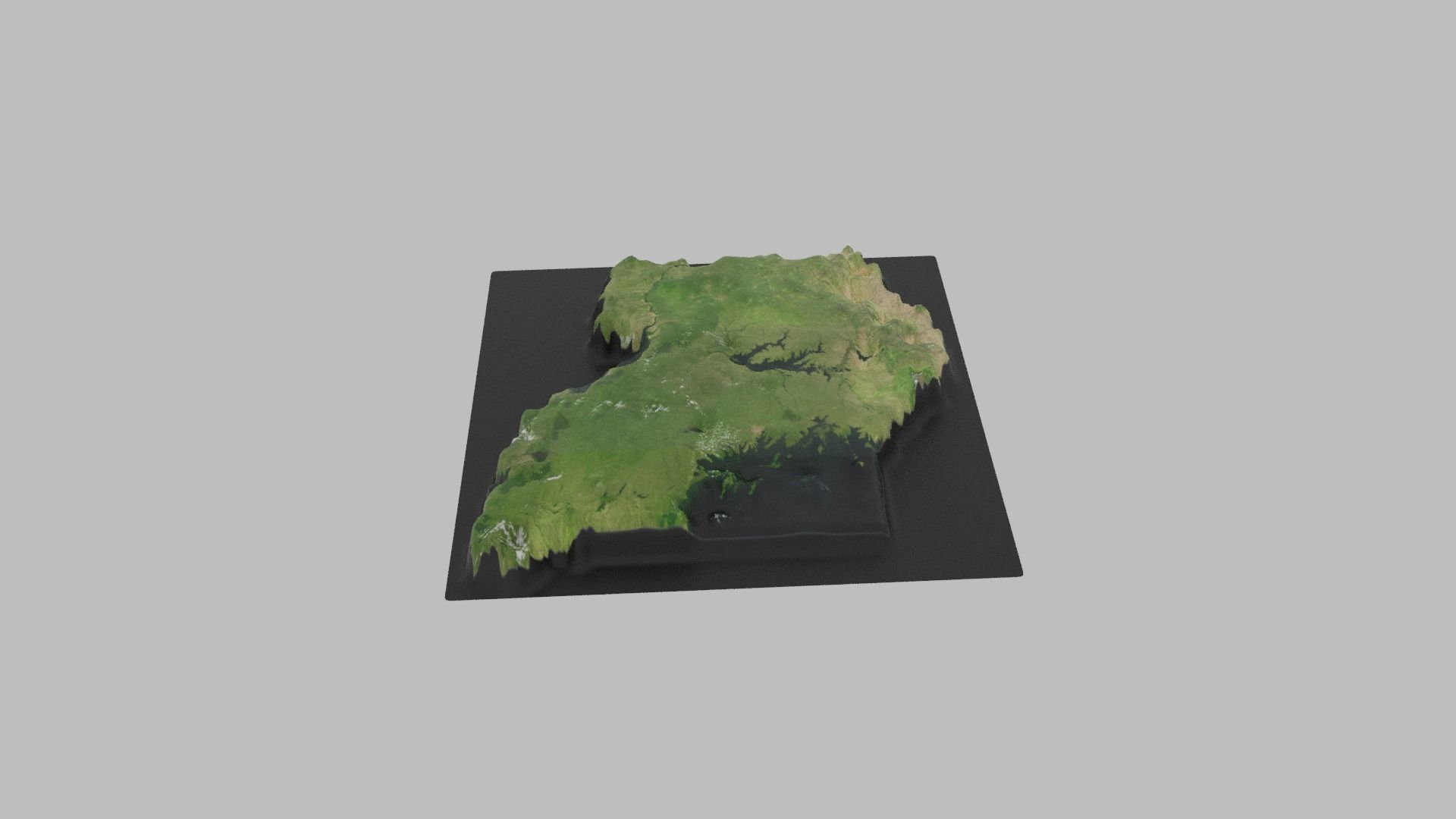 3D model Uganda Map Country VR / AR / low-poly | CGTrader