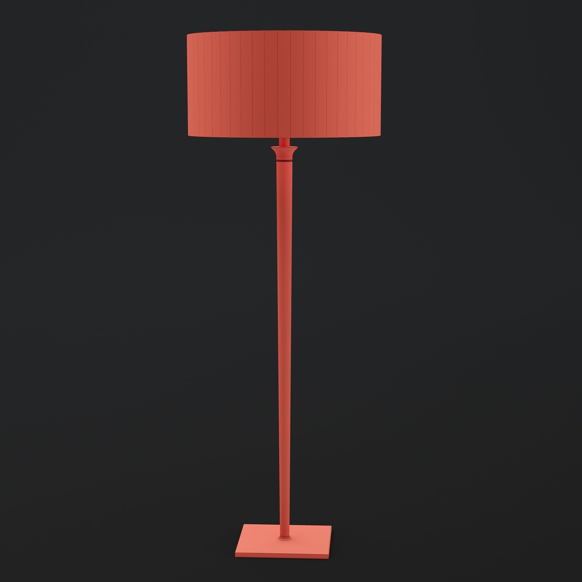Cylindrical Column Floor Lamp 3d Model Cgtrader