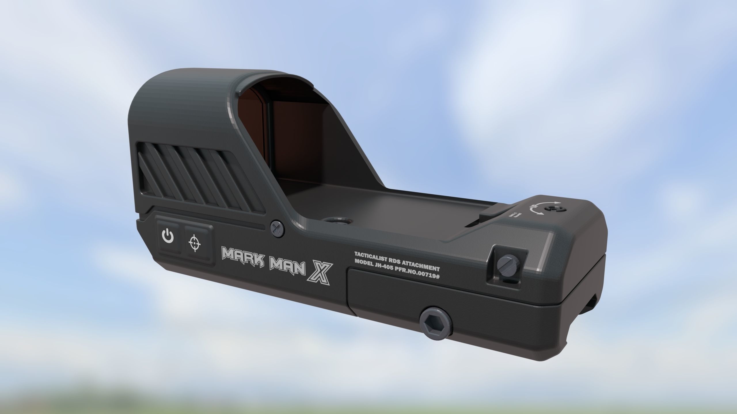 Red Dot Sight Standard Range Optic Type JH-405 3D model | CGTrader