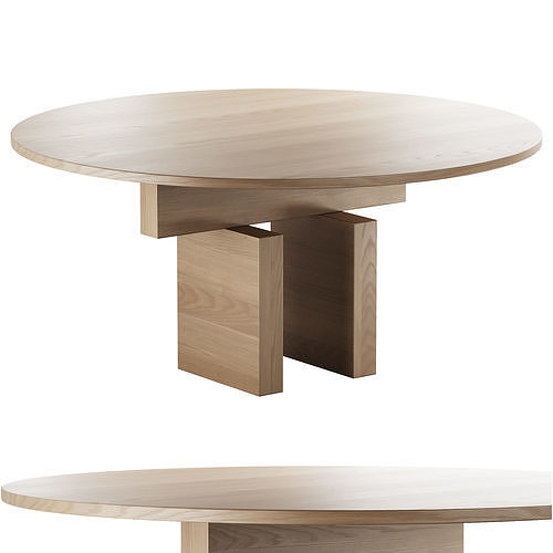 321 Resident Plane Dining Table Round by J McLe 2 colors 3 size 3D model | CGTrader