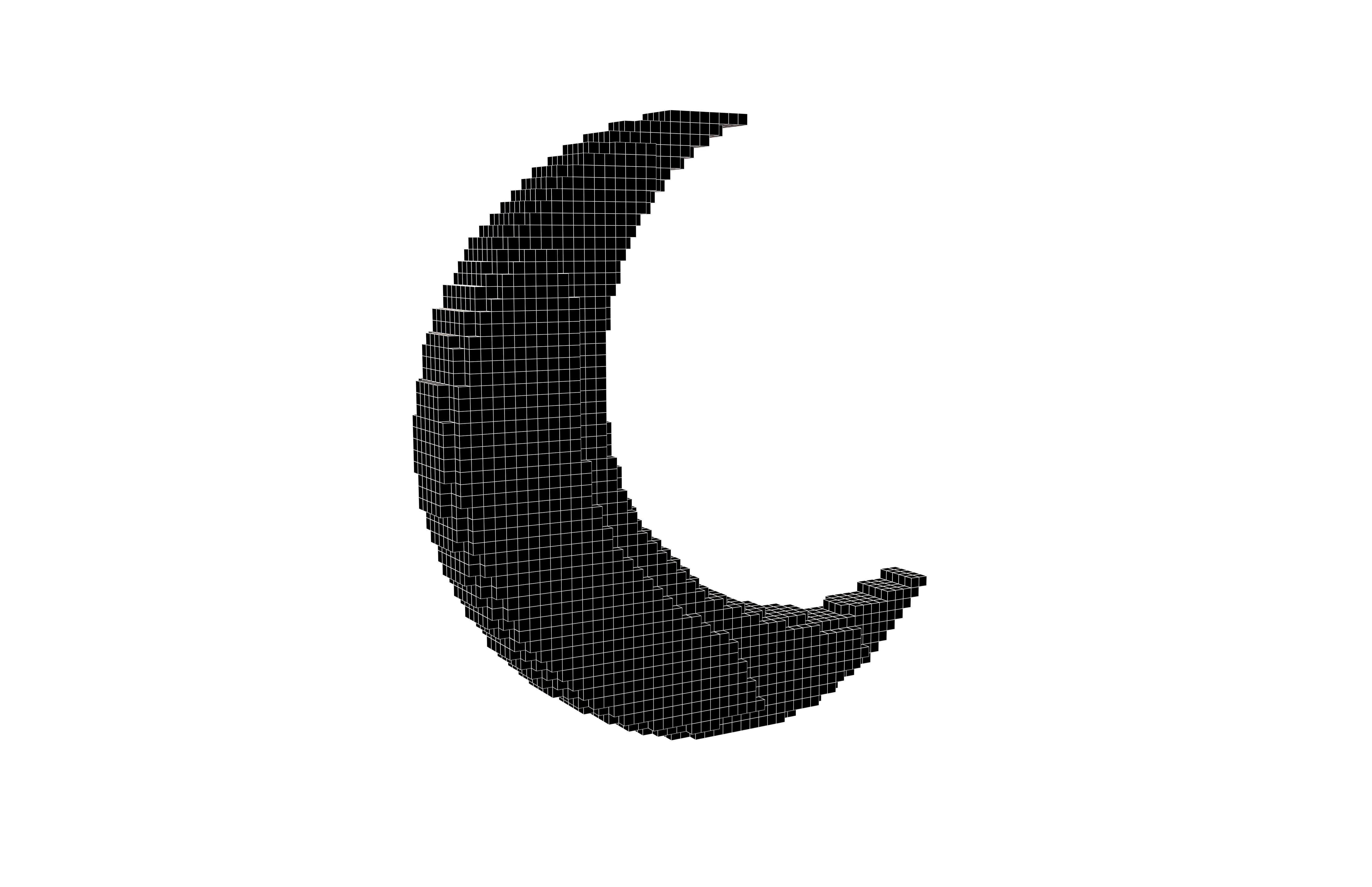 3D model Voxel Moon v2 005 VR / AR / low-poly | CGTrader